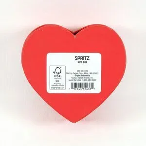 Spritz | Party Supplies | Spritz Red And Brown Medium Heart Shaped Gift ...